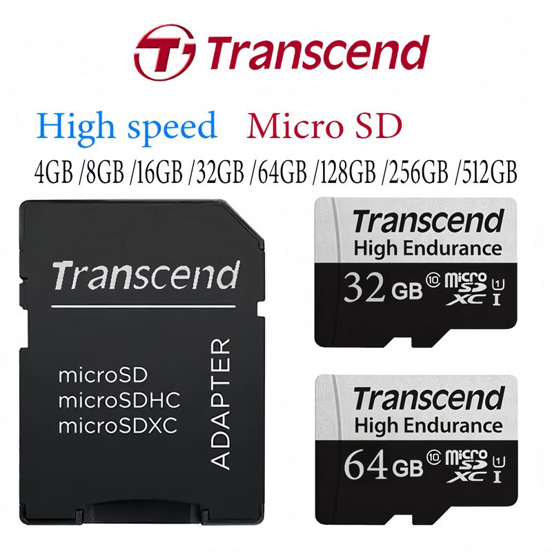 transcend SD Card Memory Card Micro Class 10 Card 1TB 256GB 128GB 512GB 64GB 32GB 16GB 8GB 4GB ...