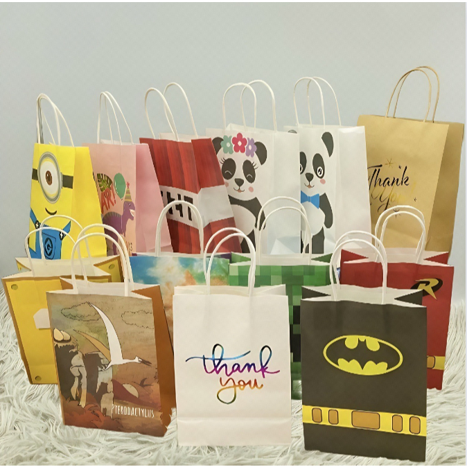 16pcs per pack Cute Paper bag Perfect for Giveaways/Loot Bag | Shopee ...
