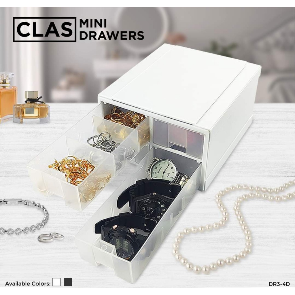 Clas 4 Mini Drawers Storage Organizer Stackable for Ballpens and ...