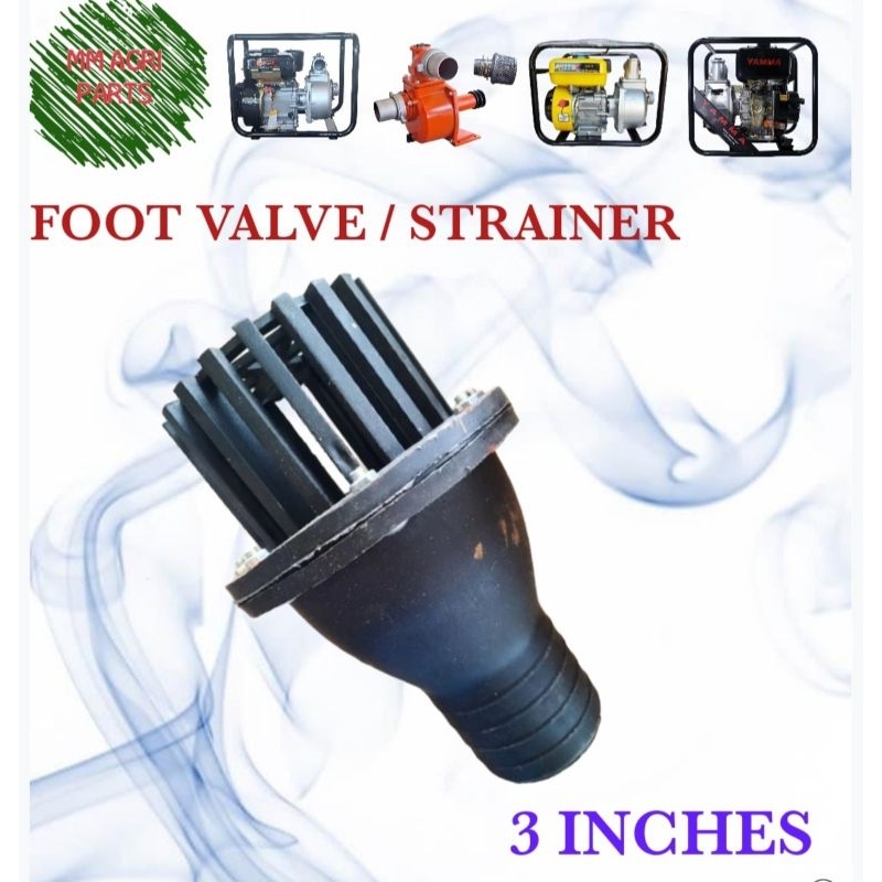 WATER PUMP FOOT VALVE STRAINER PVC PLASTIC STRAINER 3 INCHES | Shopee ...