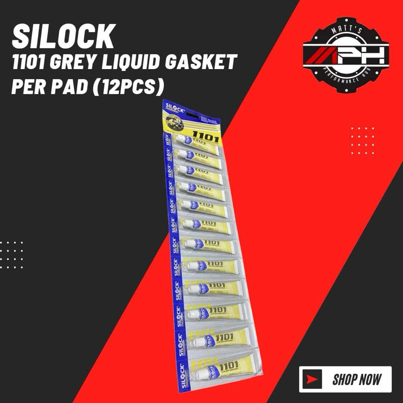 Silock 1101 Grey Liquid Gasket (12pcs per pad) | Shopee Philippines