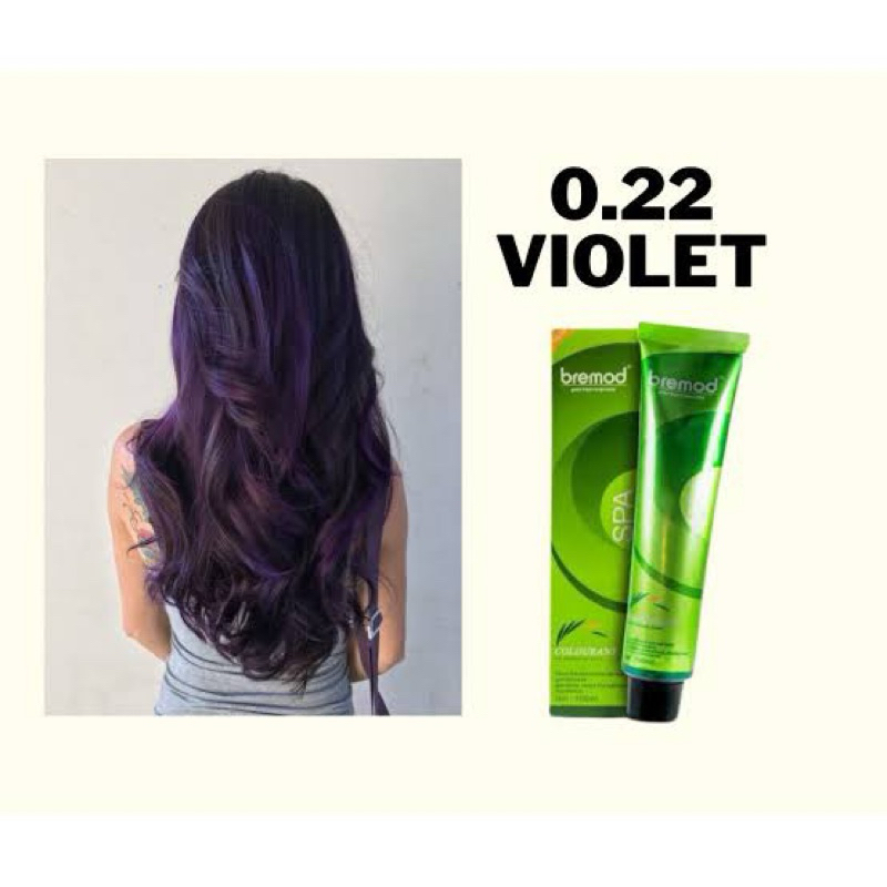 Bremod hair color 0.22 Violet ( Hair Color ) | Shopee Philippines