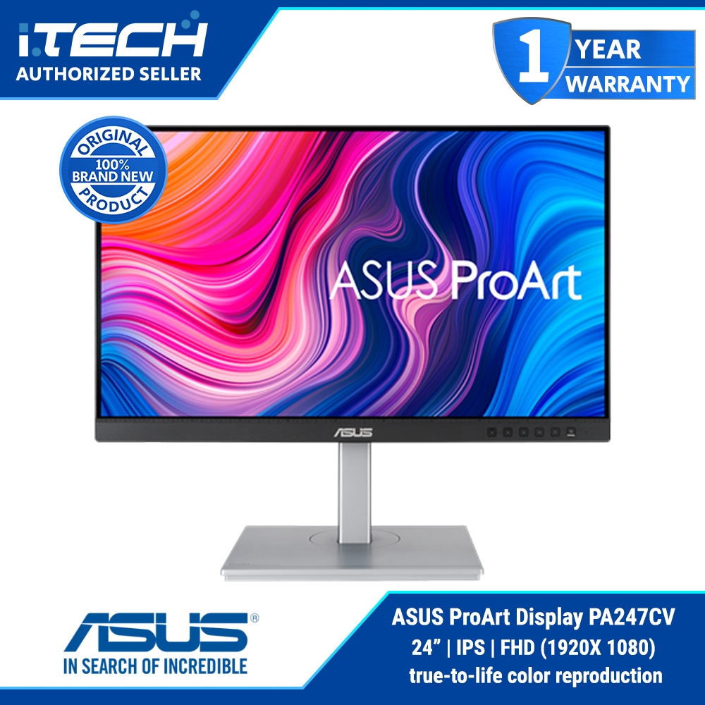 ASUS ProArt Display PA247CV Professional Monitor– 24" | IPS | Full HD ...