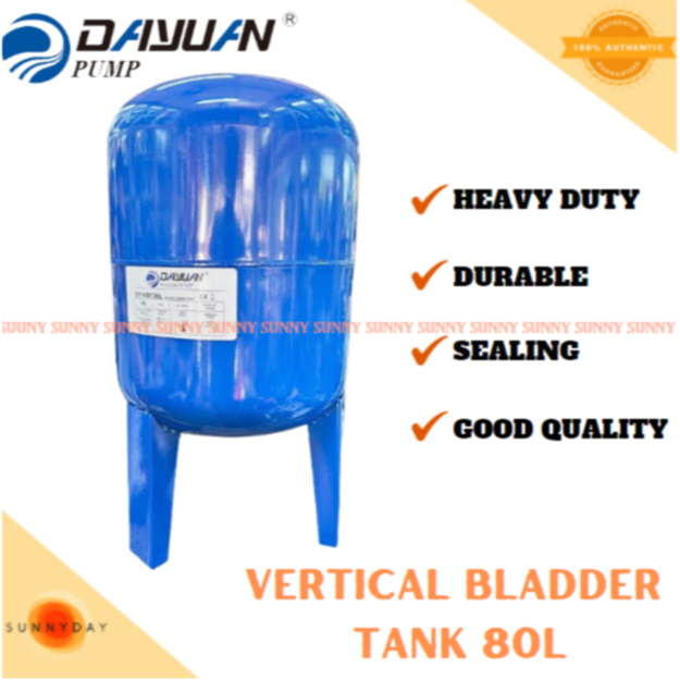 Dayuan Vertical Bladder Tank 80 Liters (DY-VBT80L) Heavy Duty | Shopee ...