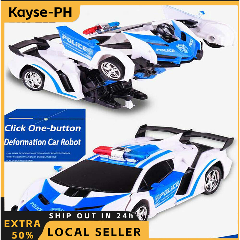 Original 2 IN 1 Remote Control Transform Car Bots Deformation Car Kids ...