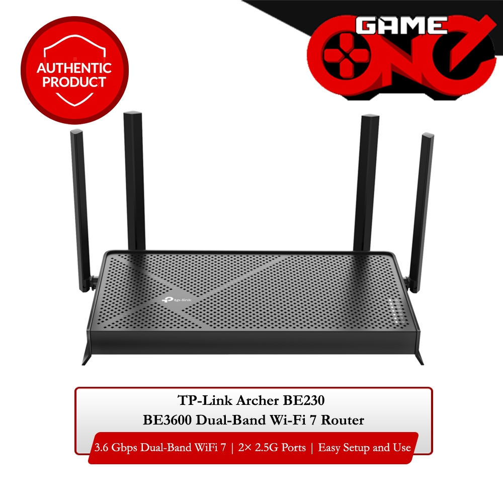 TP-Link Archer BE230 BE3600 Dual-Band Wi-Fi 7 Router | Shopee Philippines