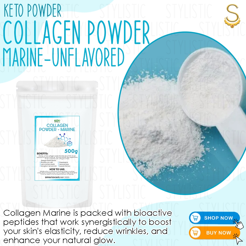 Marine Collagen Powder 500g / Type I Collagen / Fish Collagen Peptides ...