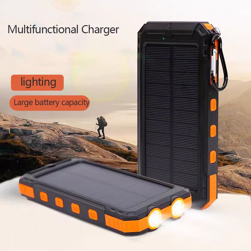 Solar powered power bank with large capacity of 20000mAh always with ...