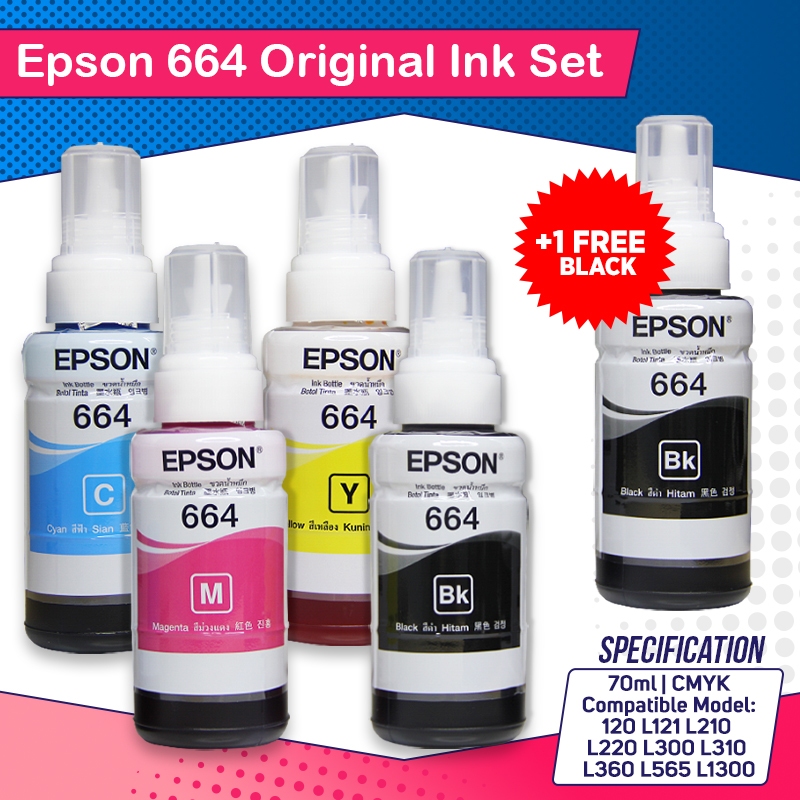EPSON Original Ink #664 For Epson L1300 l EP ink L120/121 l EP #672 ...