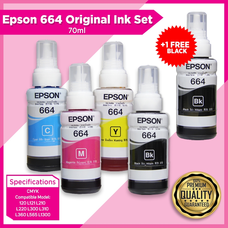 EPSON Original Ink #664 For Epson L1300 l EP ink L120/121 l EP #672 ...