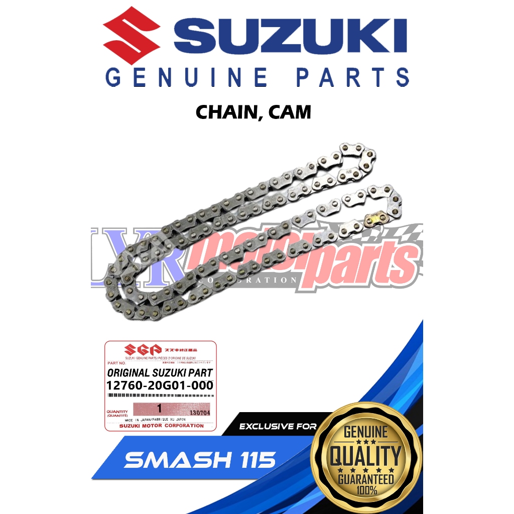 SUZUKI GENUINE CHAIN, CAM FOR SMASH 115 ( 12760-20G01-000 ) | Shopee ...
