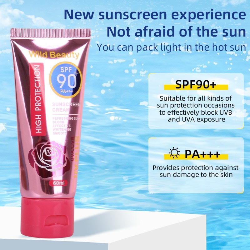 Beauty Sunscreen Cream spf 90+ high protection UV PLUS 60ml Skincare Facial Skin | Shopee ...