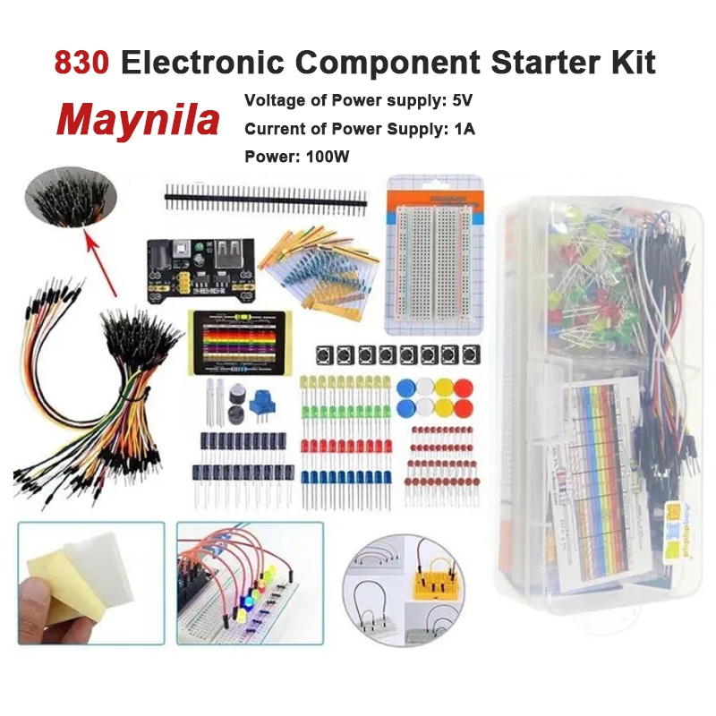 830 Tie-points Breadboard Set For Arduino UNO R3 Electronic Component ...