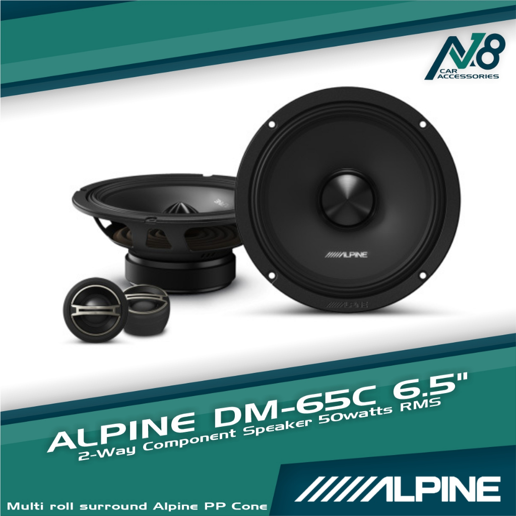 Alpine DM-65C 2-Way Component Speaker System Genuine | Shopee Philippines