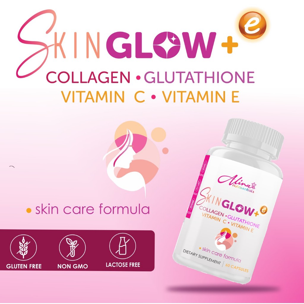 SKINGLOW Plus Vitamin E Collagen Glutathione Vitamin C | Shopee Philippines