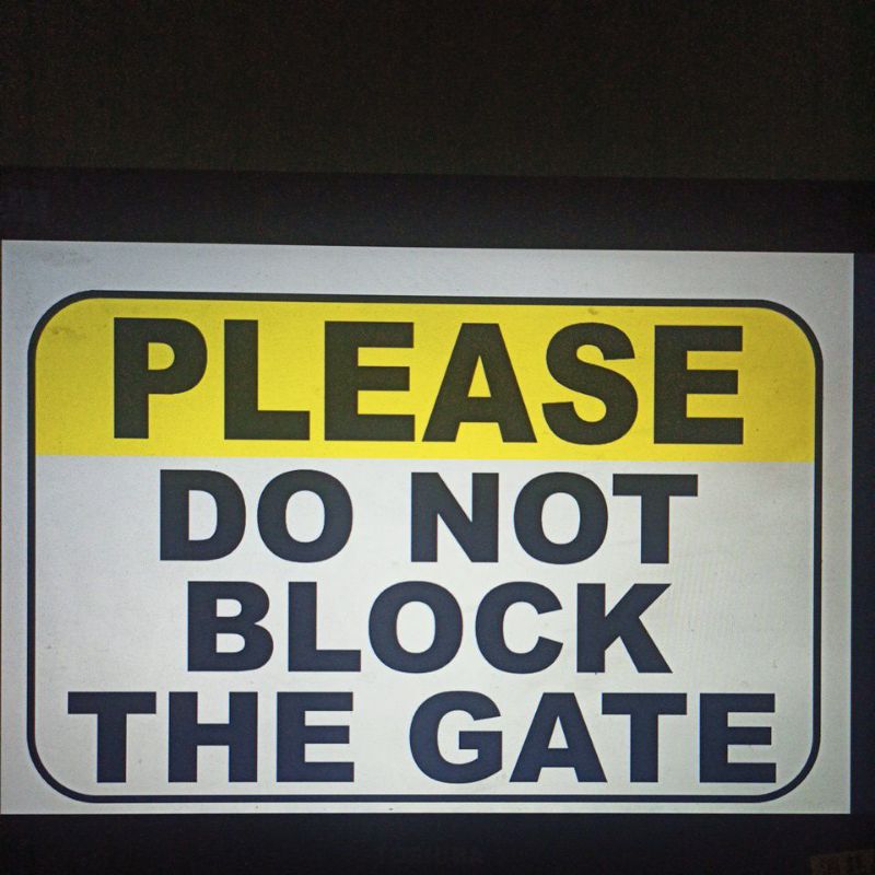 Do not Block the Gate signage PVC | Shopee Philippines