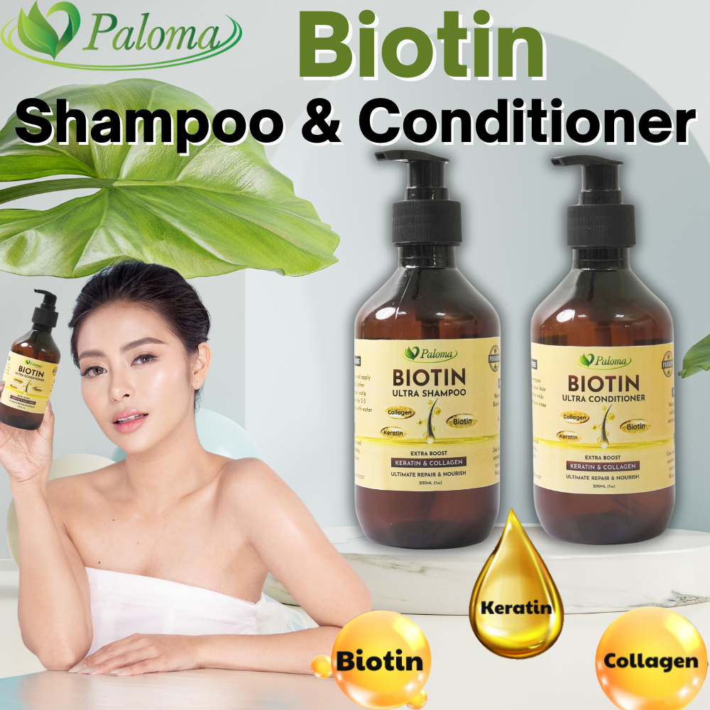 Paloma Biotin Keratin Shampoo And Conditioner Collagen Keratin Fights ...