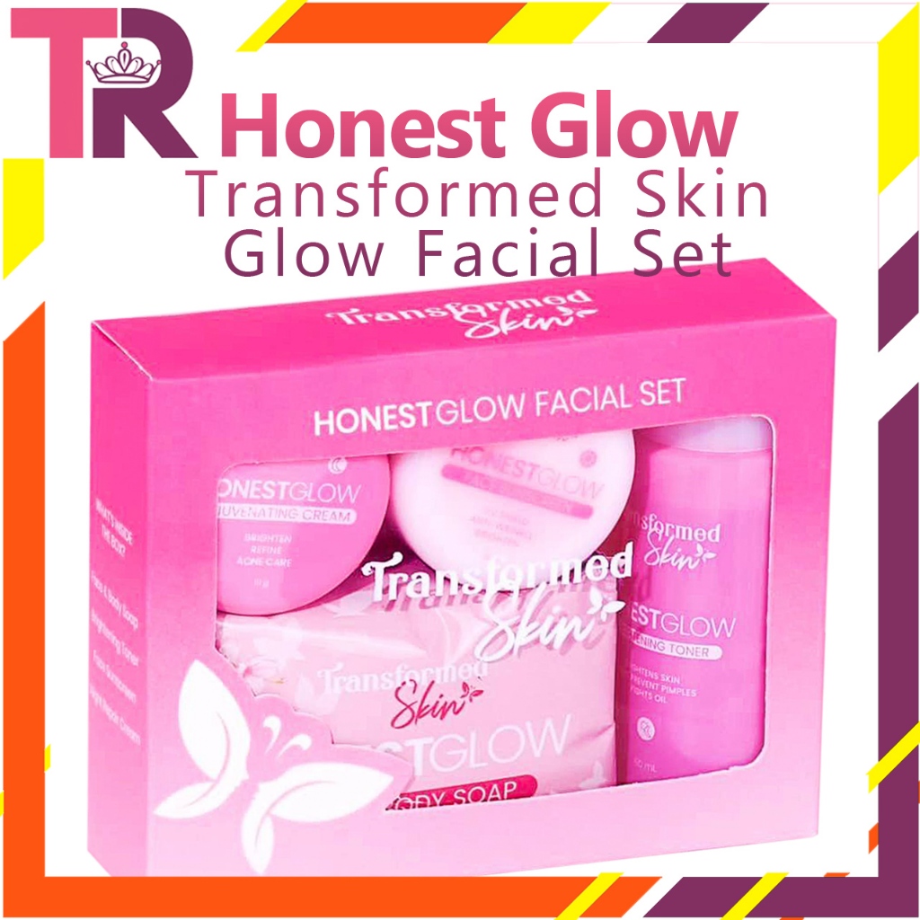 Honest Glow Facial Set Transformed Skin Rejuvenating Kit Brightening ...