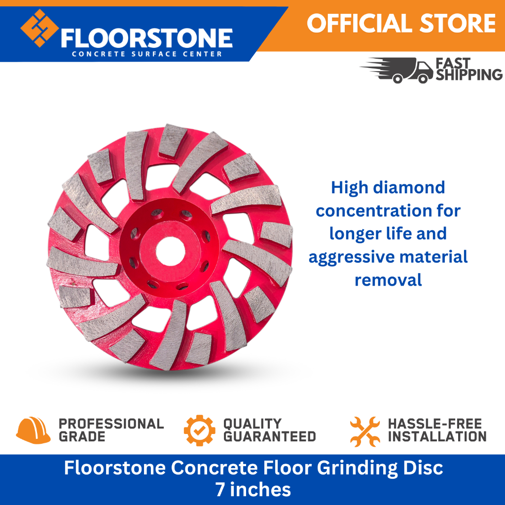 Floorstone Concrete Floor Grinding Disc 7 inches | Shopee Philippines