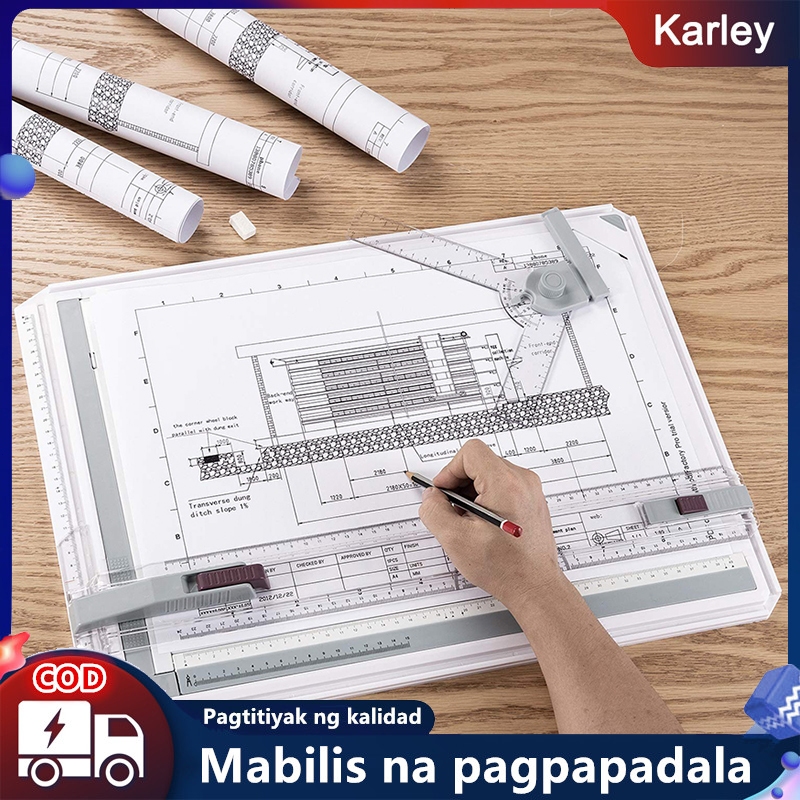 【COD】School Office Wooden Board Drafting Table A3 Drawing Board ...