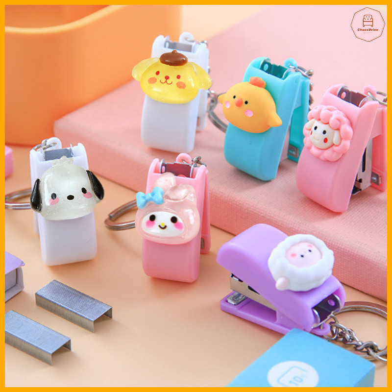 CHO⭐Portable Cute Cartoon Mini Stapler Creative Small Stapler Student ...