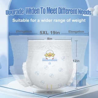 Endebao Baby Diaper Pants 4XL 32 Pcs * 2 Pack Disposable Breathable Dry ...
