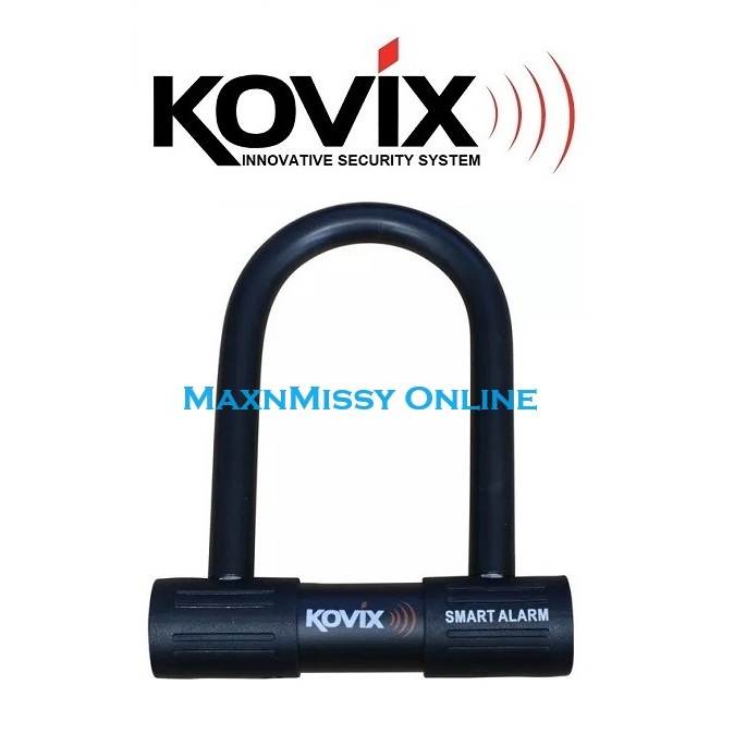 KOVIX U-LOCK PADLOCK WITH ALARM for Motorcycle, Scooter or Bicycle ...