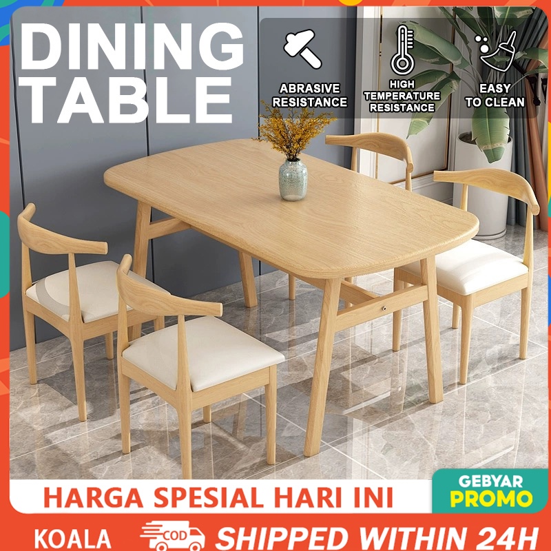 ⚡Koala⚡120CM Dining Table Nordic Office Table Rectangular Computer Desk ...