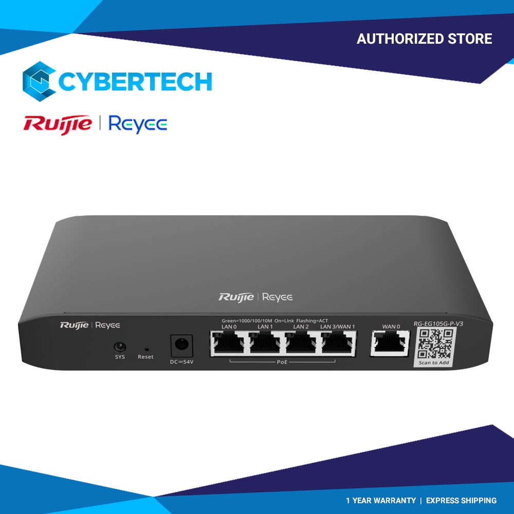 Ruijie RG-EG105G-V3 Reyee Cloud Managed Router | Shopee Philippines