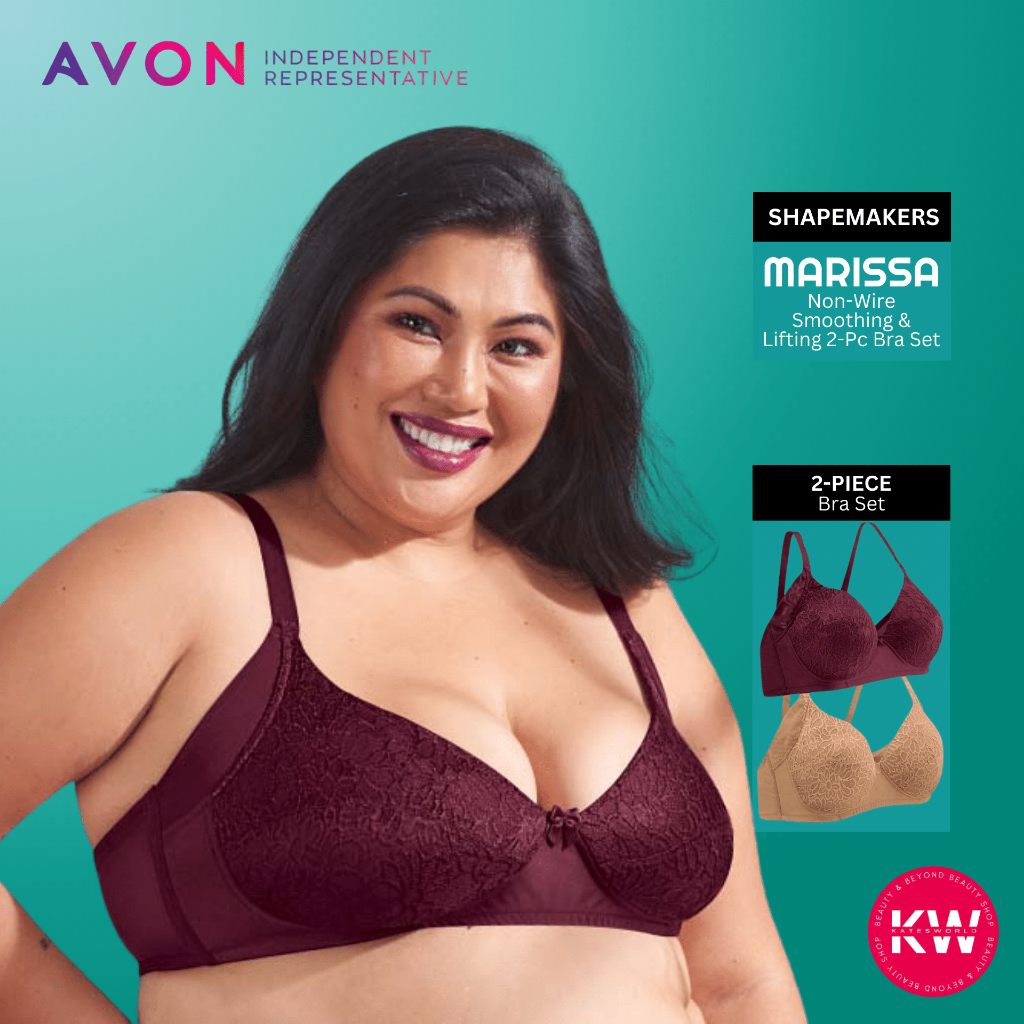 AVON Shapemakers Plus Size Marissa Non-wire Smoothing and Lifting Bra Set (38B-42B) | Shopee ...