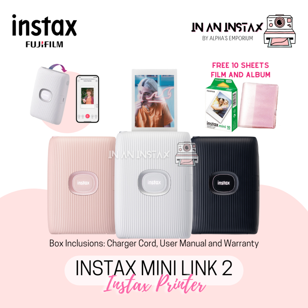 Instax Mini Link 2 with Free Film and Album Brand New Cheapest Instax ...