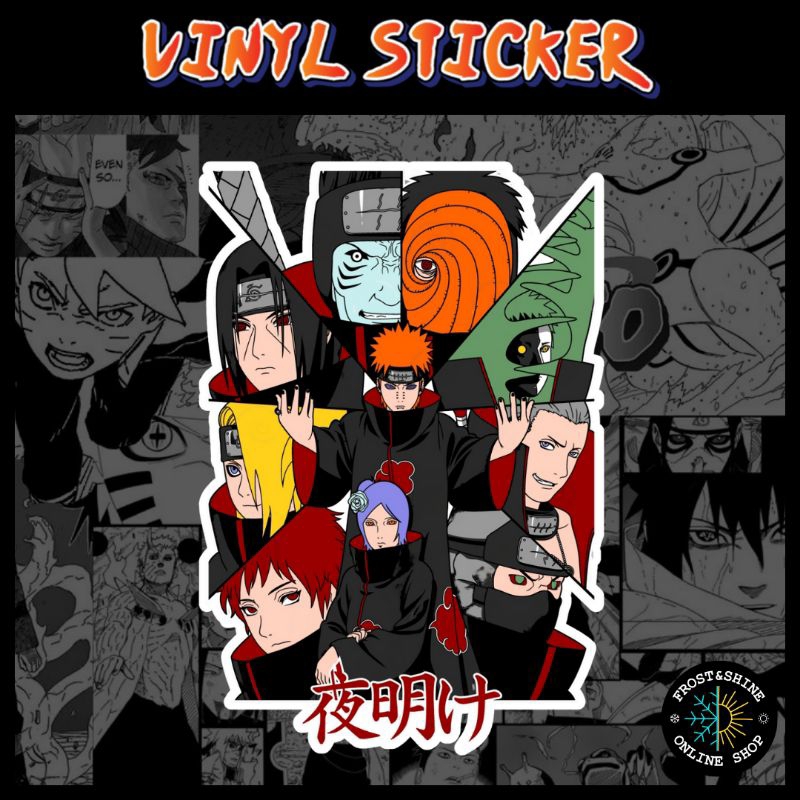 Naruto Akatsuki Members Vinyl Sticker | Shopee Philippines