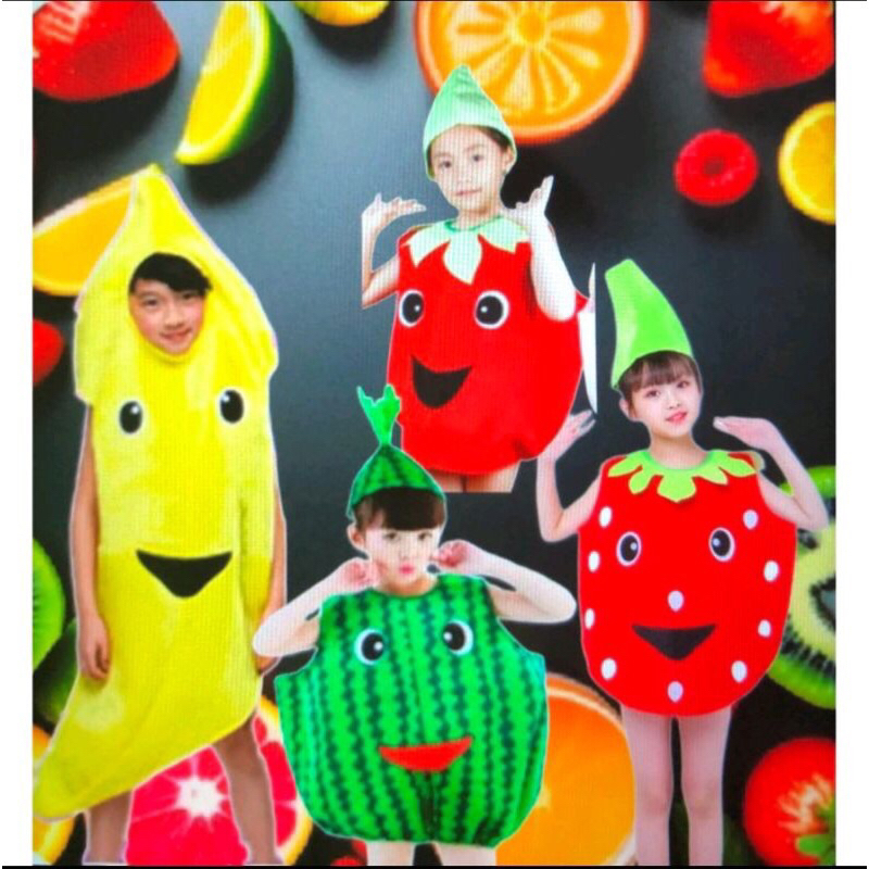 Fruits Nutrition month costume for kids (Actual photo is posted) | Shopee Philippines