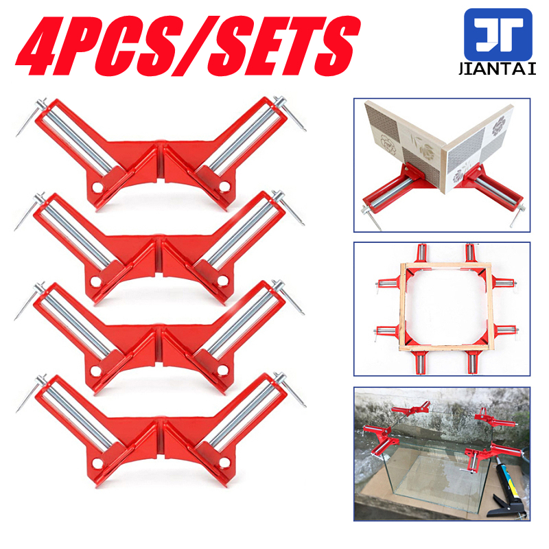 4Pcs New Multifunction 90°Degree Right Angle Picture Frame Corner Clamp ...