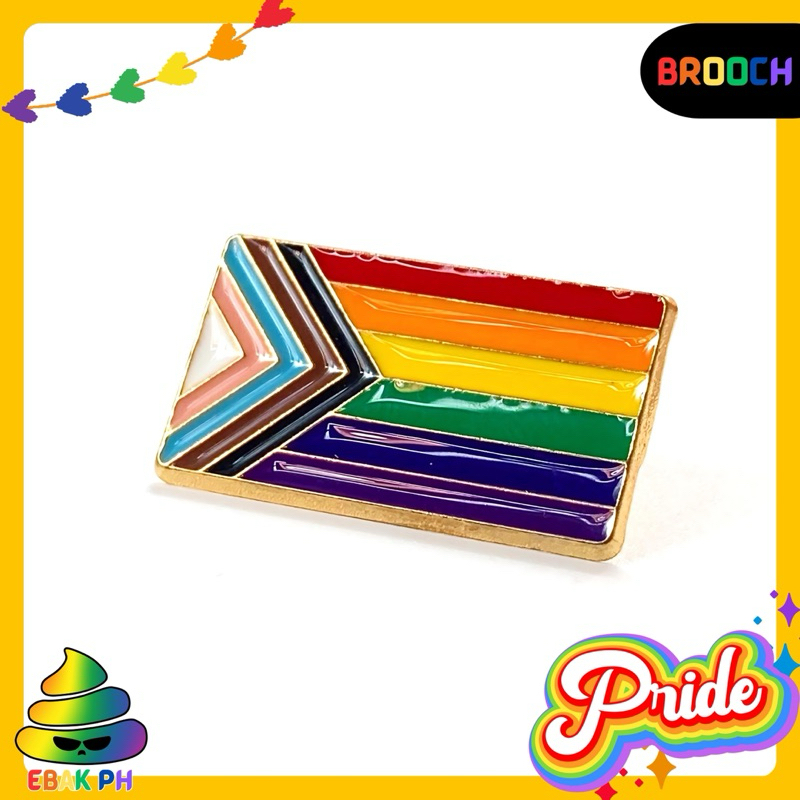 Progressive / Progress Pride Symbol Enamel Brooch | Shopee Philippines