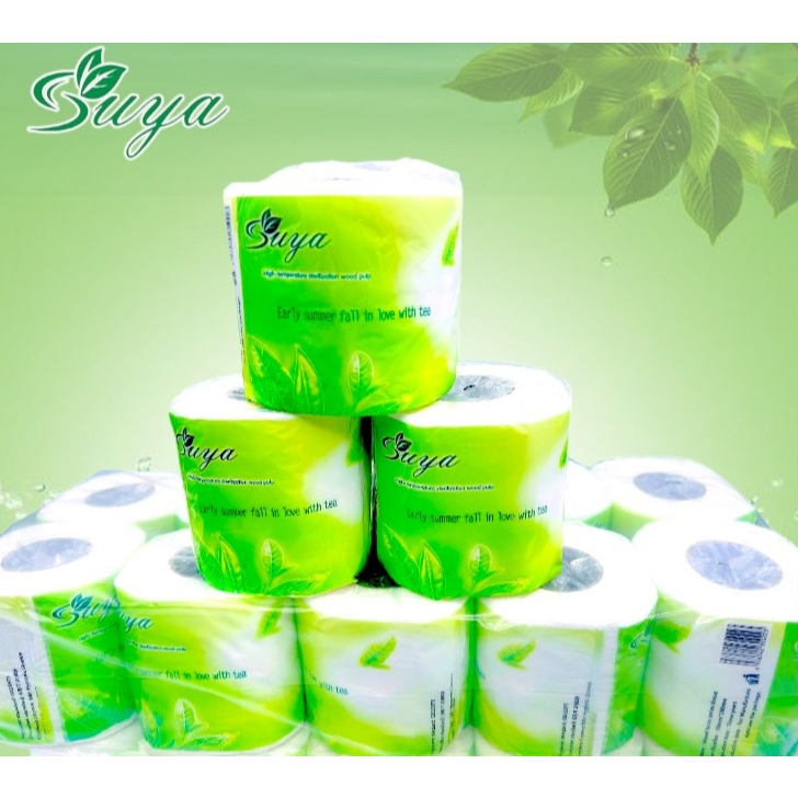 Bathroom Tissue 10 rolls SUYA Green Tea 100% Original 4ply | Shopee ...