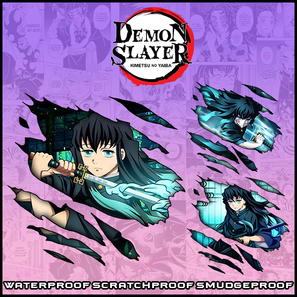 [ TOKITO ] SCRATCH DESIGN WATERPROOF STICKER | DEMON SLAYER | ICONICLEY ...