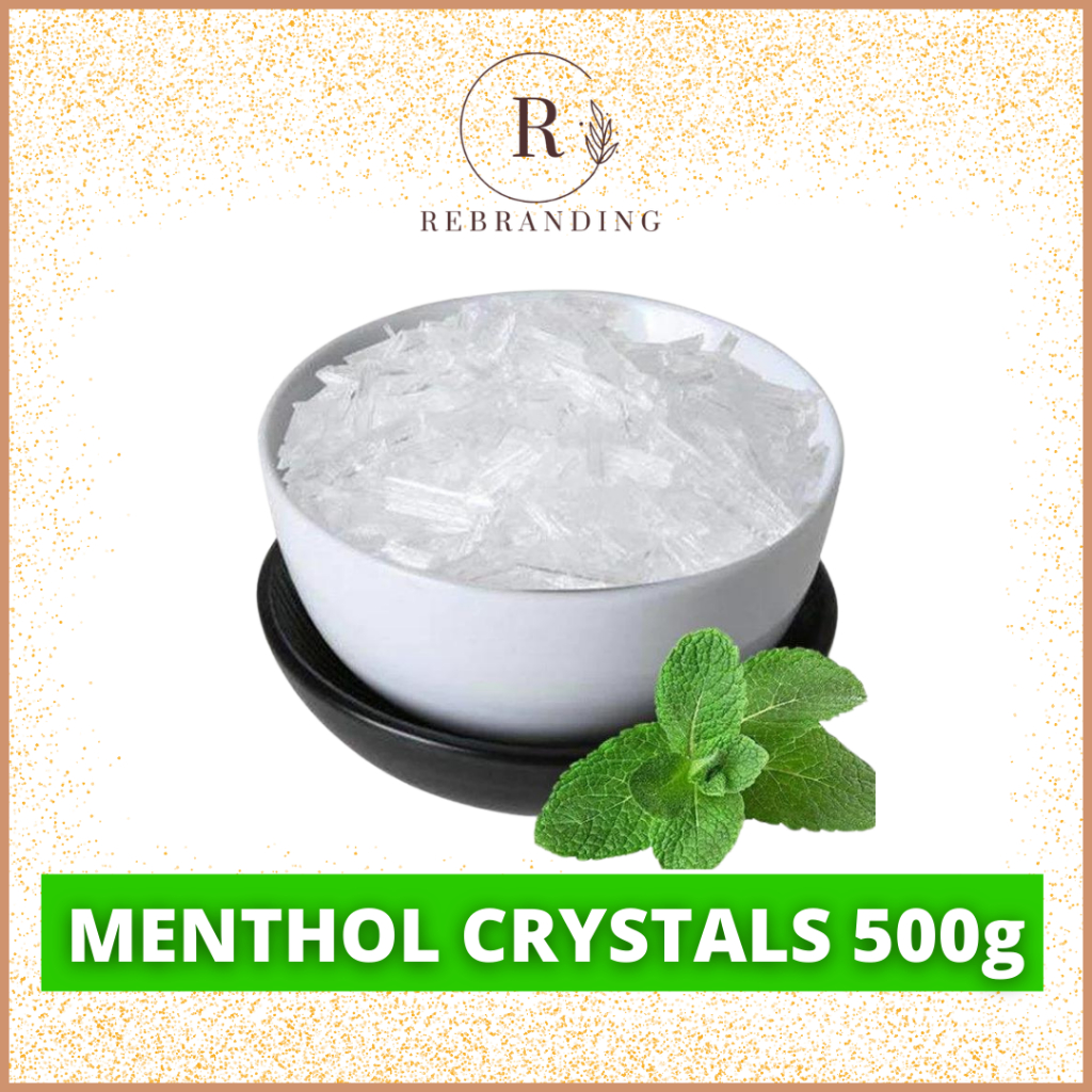 Rebrand Pure Menthol Crystals 500g I Natural Menthol I Cooling ...