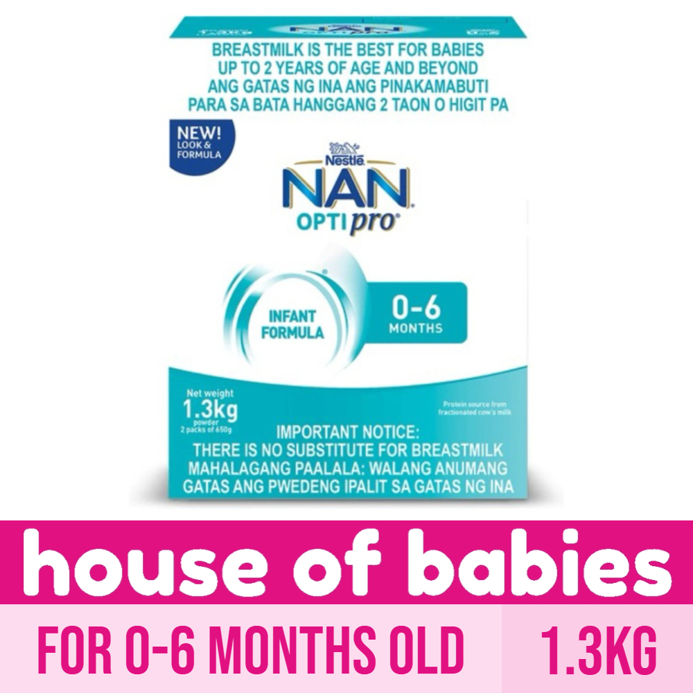 NAN OptiPro One 1.3kg for 0-6 Months Old Infant Formula | Shopee ...