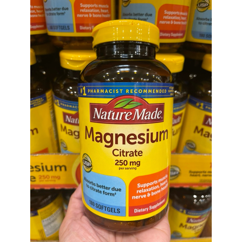 Nature Made Magnesium Citrate 250mg ( 180 softgels ) | Shopee Philippines