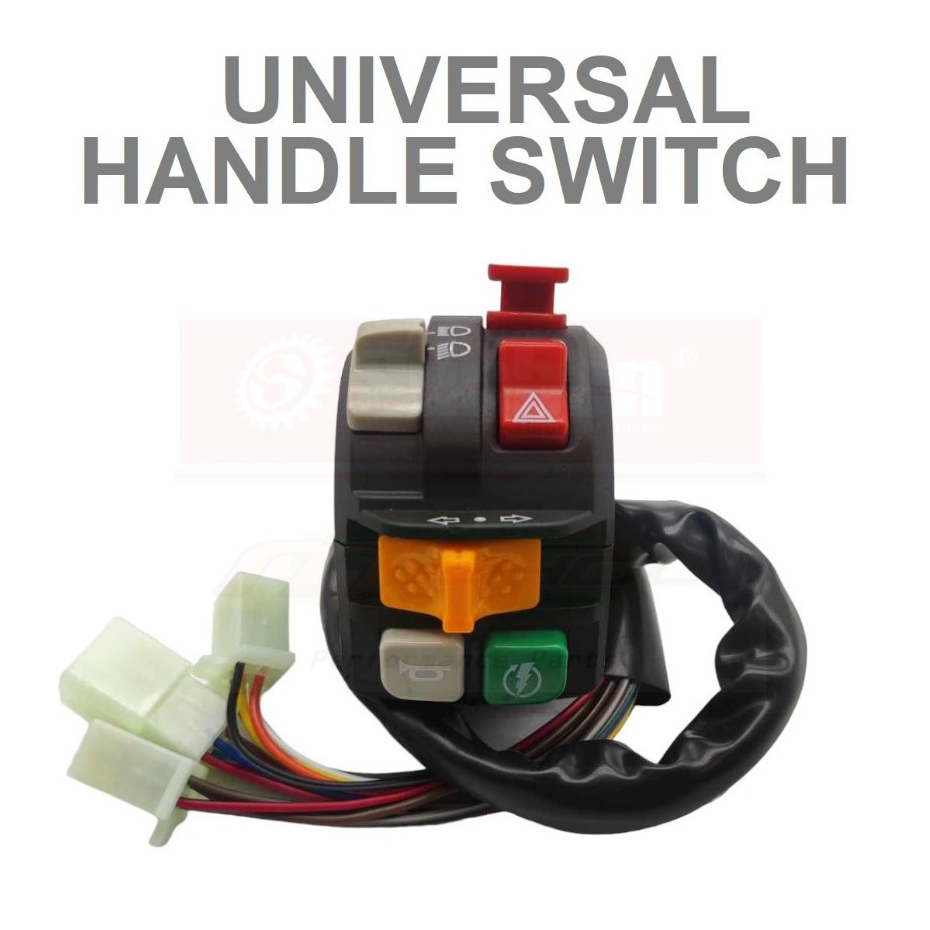 UNIVERSAL HANDLE SWITCH LEFT SIDE FOR MOTORCYCLE | Shopee Philippines
