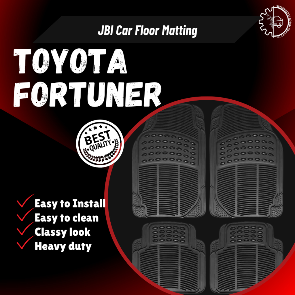 Toyota Fortuner Rubberized Floor Matting Heavy Duty | Shopee Philippines