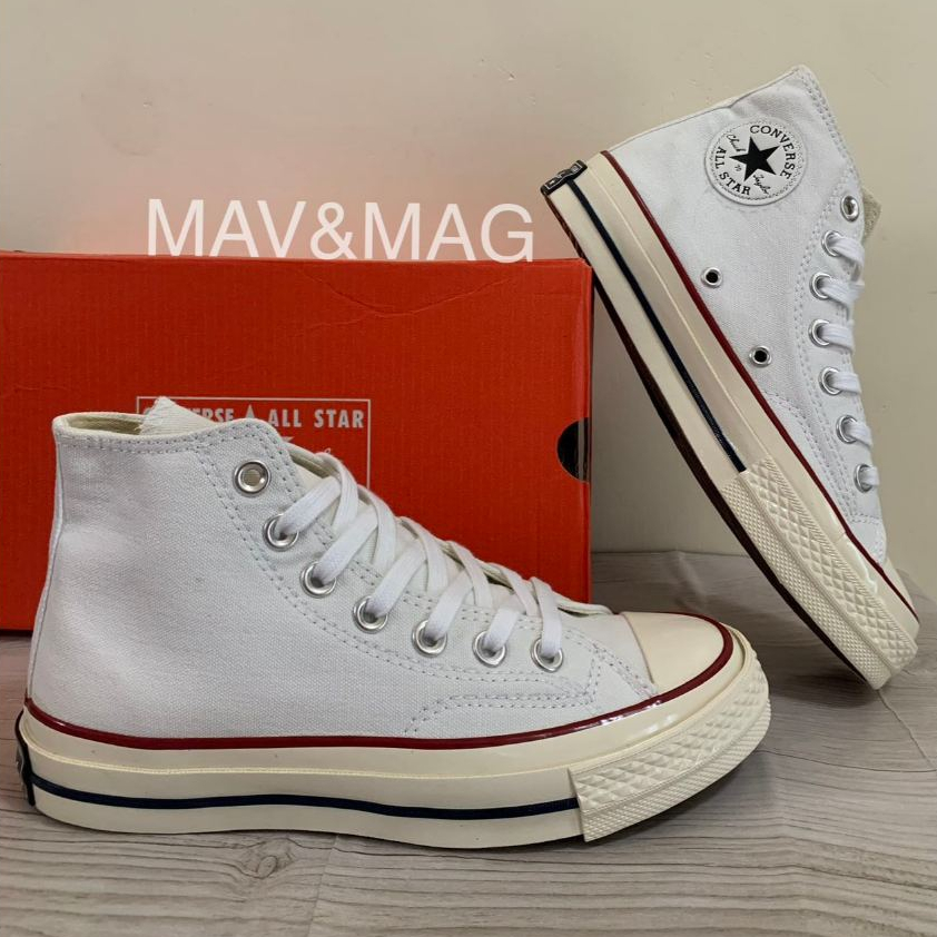 WHITE CONVERSE HIGH-CUT [Paper White-Cream White] Chuck Taylor Converse ...