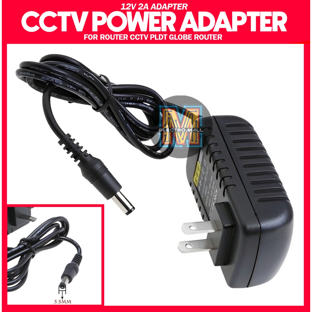 ⭐ ALLAN 12V2A AD/DC CCTV Power Adapter 12V 2A Adapter For Router CCTV PLDT GLOBE Router ⭐ ...