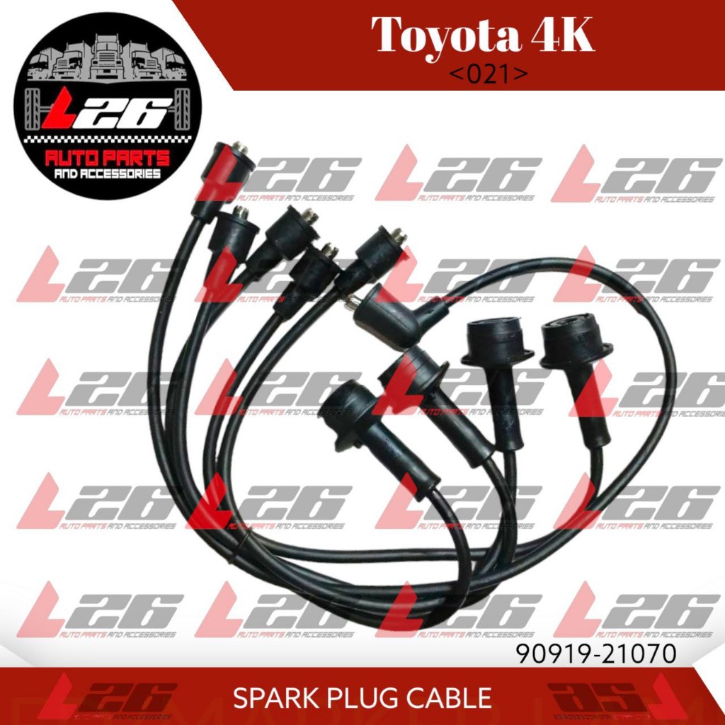 Toyota 4K Spark Plug Cable 90919-21070 021 L26AUTOPARTS | Shopee ...