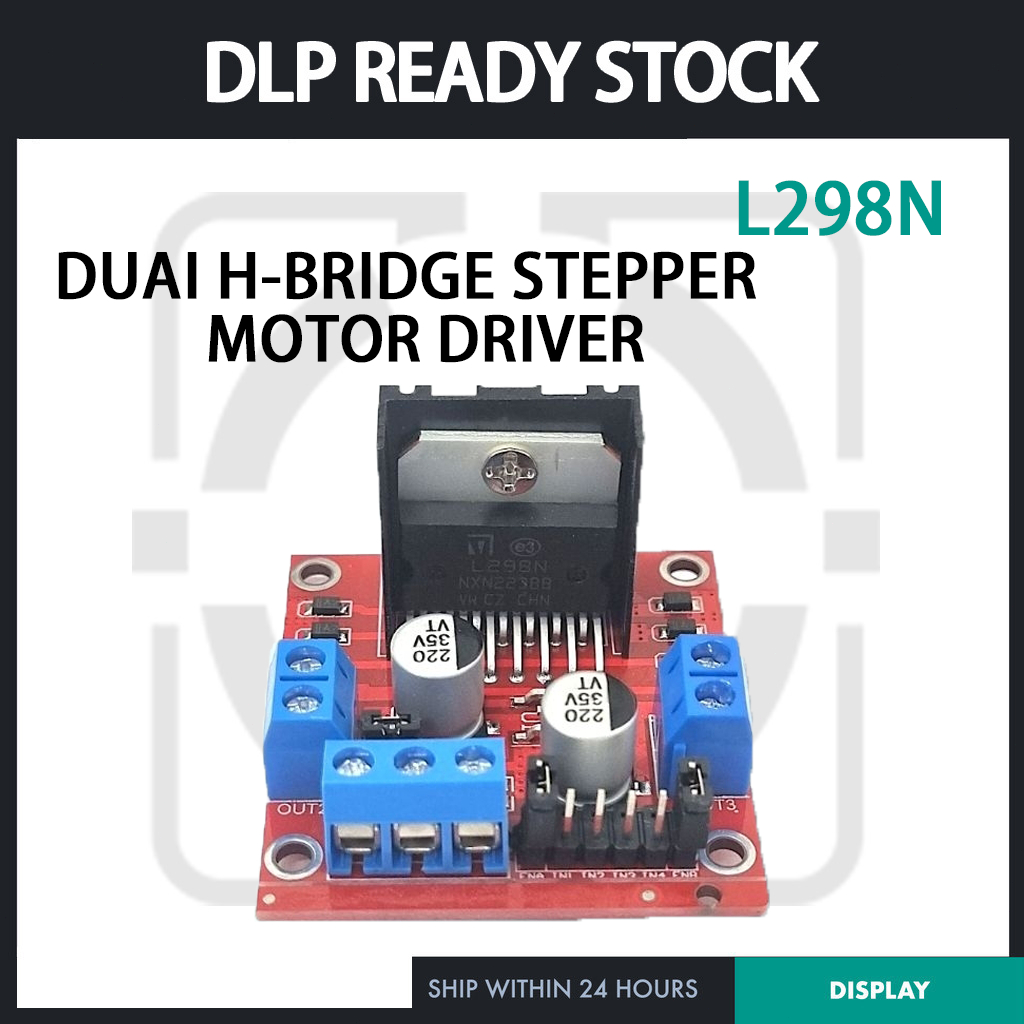 L298N DC Dual H-Bridge Stepper Motor Driver Board Module L298 | Shopee ...