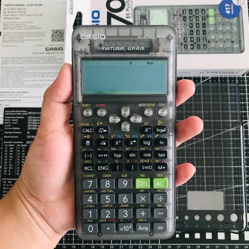 CASIO FX-570ES PLUS TRANSPARENT | Shopee Philippines