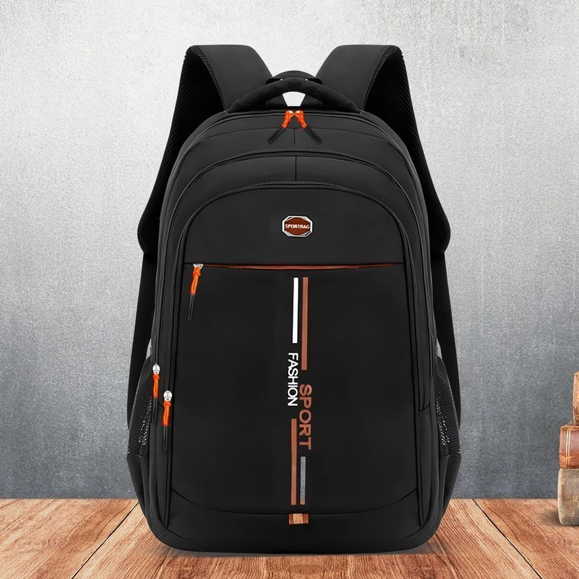 ZWB 9135 Large Backpack Men Laptop Backpacks Oxford Black High School ...