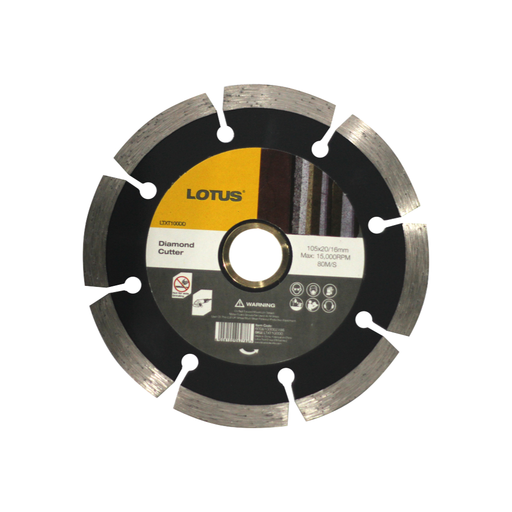 LOTUS DRY DIAMOND CUTTER CUTTING DISC WHEEL BLADE 4" INCH CUTTING TOOLS ...