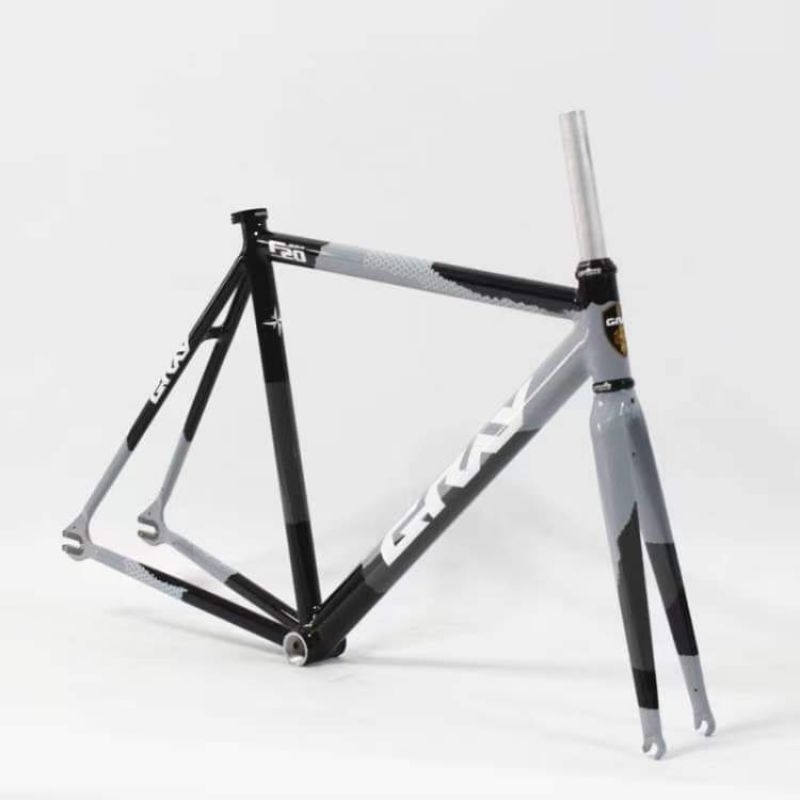 Gray f20 track frameset size 53 only frame fork headset seatclamp ...